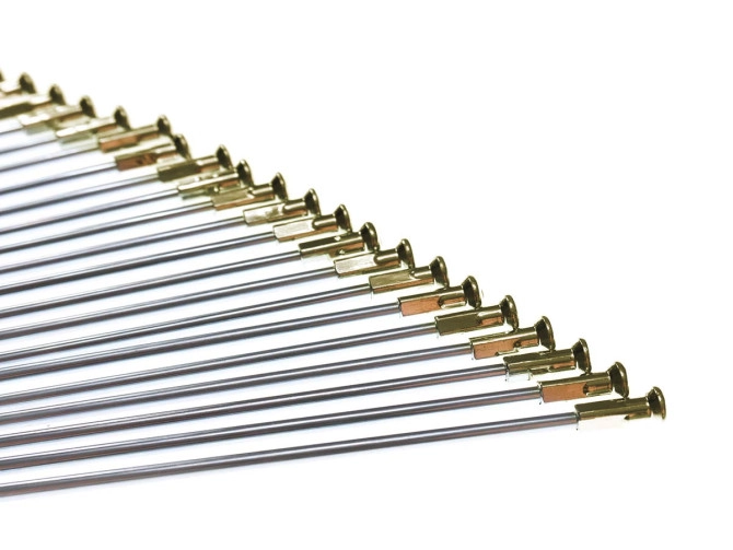 Spaken Puch Maxi 187mm voor 17 inch met goud kleurige nippels