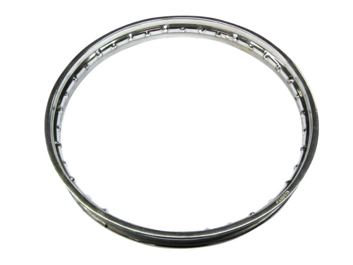 17 inch velg 17x1.50 spaakwiel staal chroom universeel