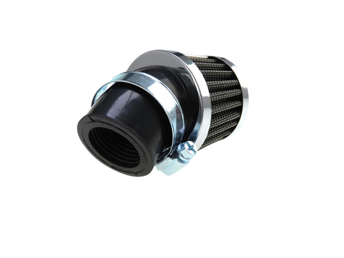 Puch luchtfilter 32mm power 45 graden chroom | Puchshop.de