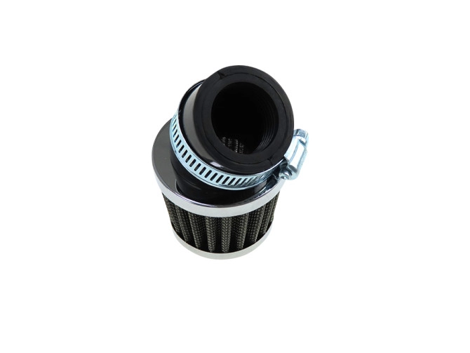 Puch luchtfilter 32mm power 45 graden chroom | Puchshop.de
