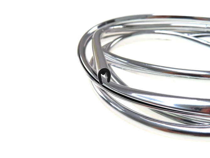 Puch trim windshield chrome 2 meter