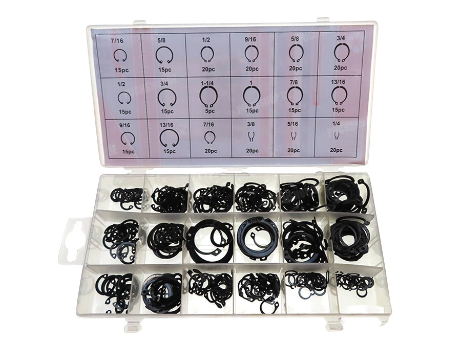 Assorted circlips outer / inner 300-pieces