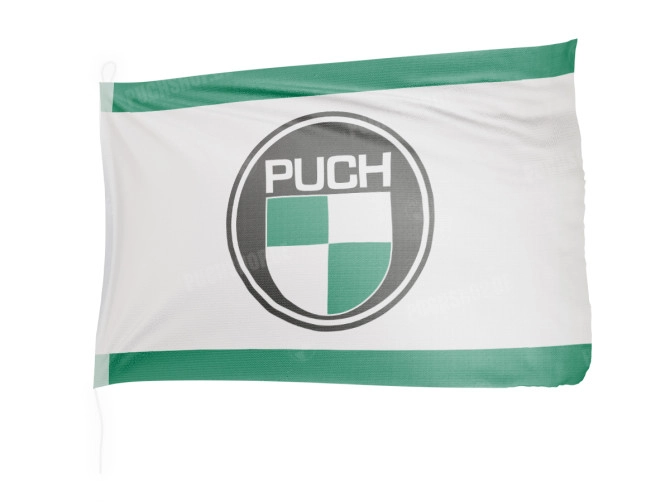 Want to buy a flag with Puch logo in size 150 x 100 cm? Puchshop.de