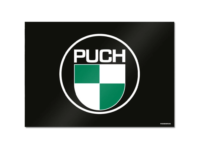 Poster Puch logo on Black | A1 59,4x84cm