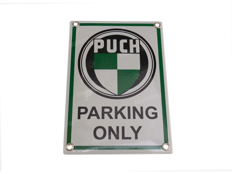 Puch Parking Only Sign 17 x 12 cm merchandise - moped parts shop