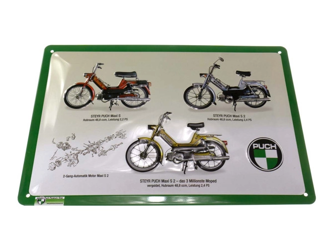 Puch Maxi S Sign 30 x 20 cm merchandise - moped parts shop