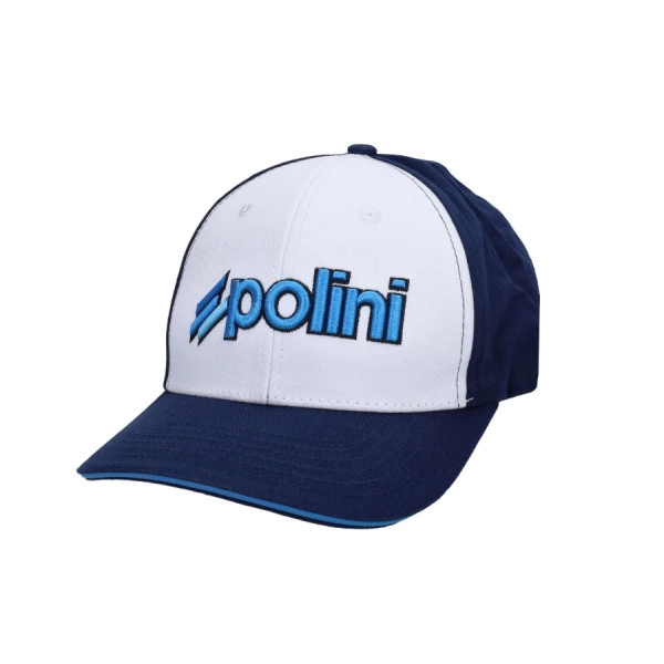 Cap Polini blue with white