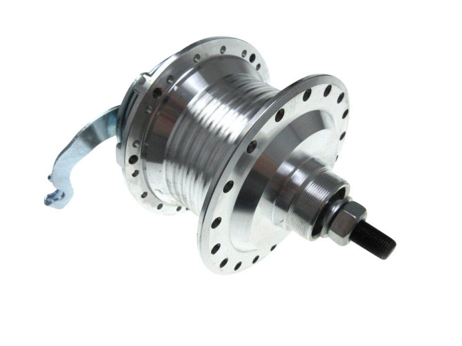 Puch rear wheel hub spoke rim with brakeplate