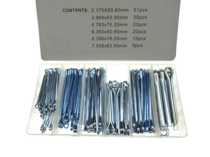 Assortiment Splitpennen 144-delig