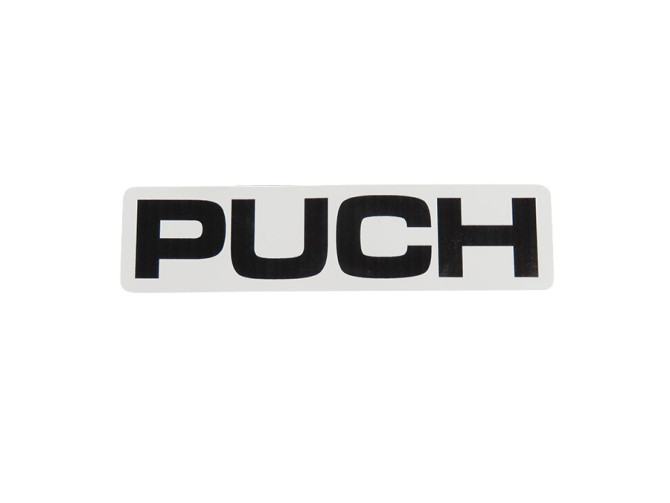 Universal Puch sticker white-black