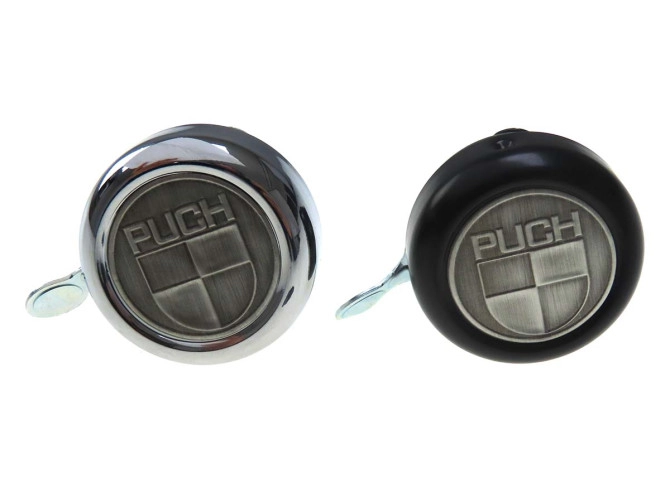 Puch logo metal sticker round 38mm Copper color
