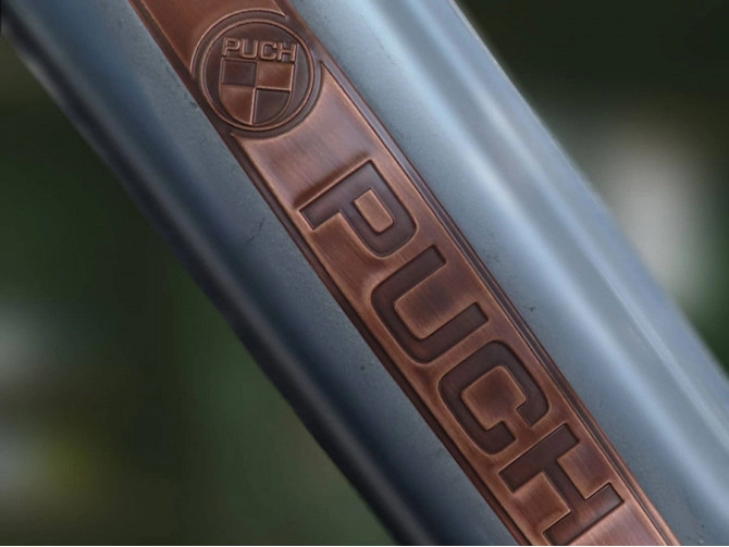 Puch Maxi metal tank sticker set Copper color