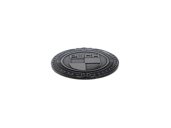 Badge / emblem Puch logo Silver 47mm with 3M tape | Puchshop.de