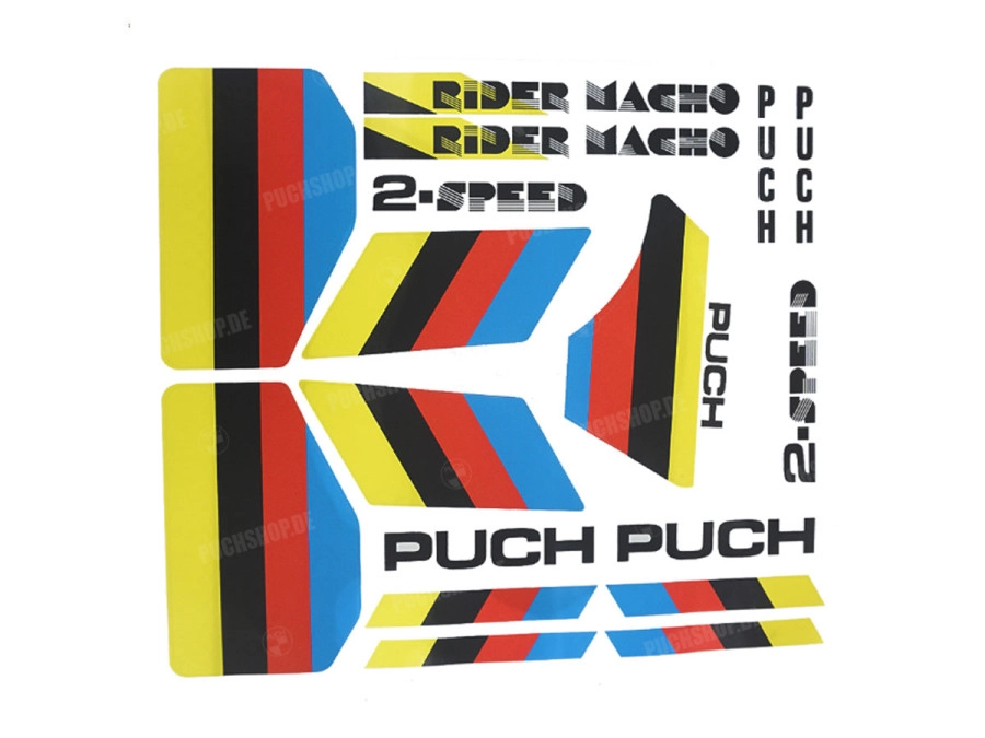 Stickerset Puch 2-Speed wit kopen? | Puchshop.de