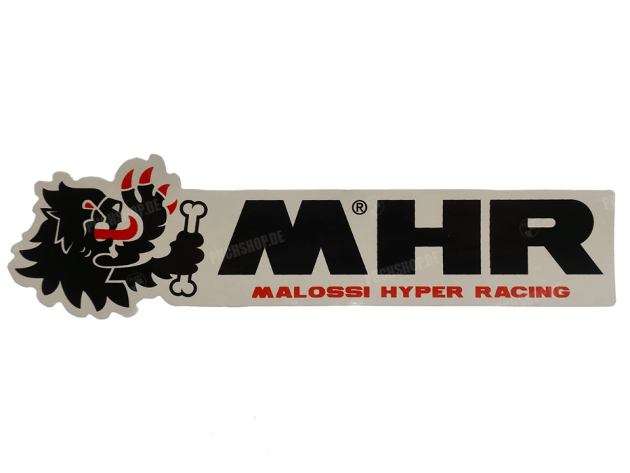 Puch Mofa Aufkleber Malossi MHR schwarz
