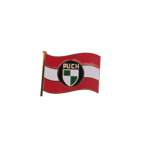 Vlag Badge Sticker Oostenrijk Puch RealMetal