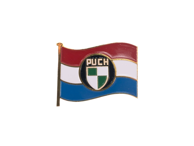 Puch Netherlands flag badge sticker made of real metal | Puchshop.de