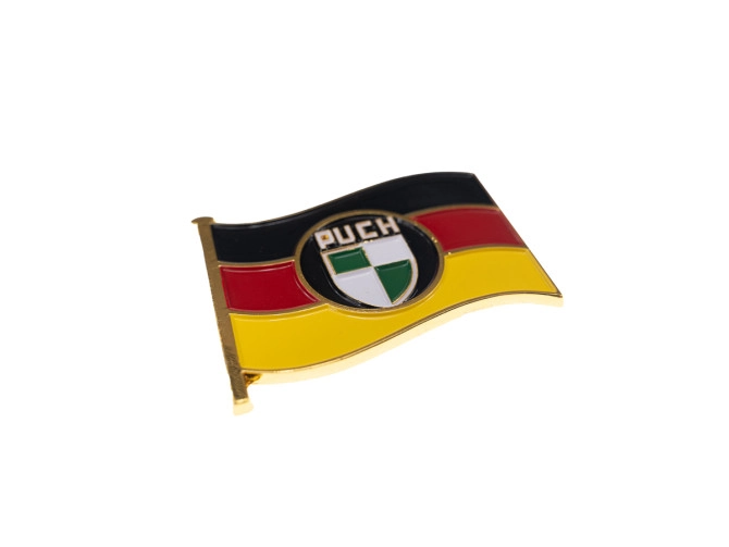 Puch Germany flag badge sticker made of real metal | Puchshop.de