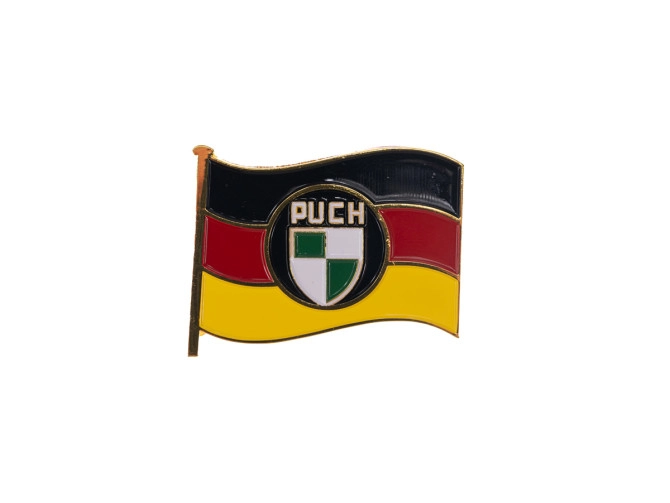 Puch Germany flag badge sticker made of real metal | Puchshop.de
