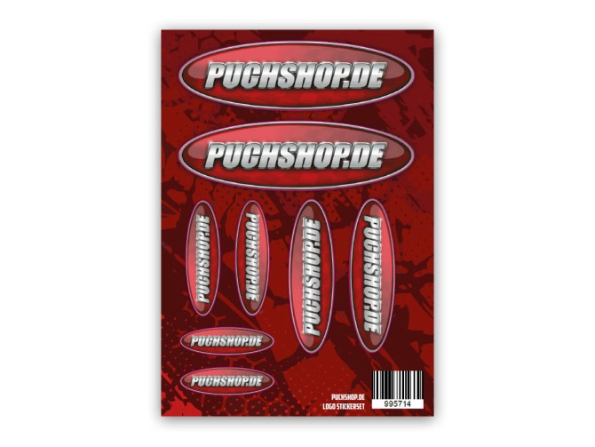 In need of a Puchshop.de logo sticker set 8-piece? Puchshop.de