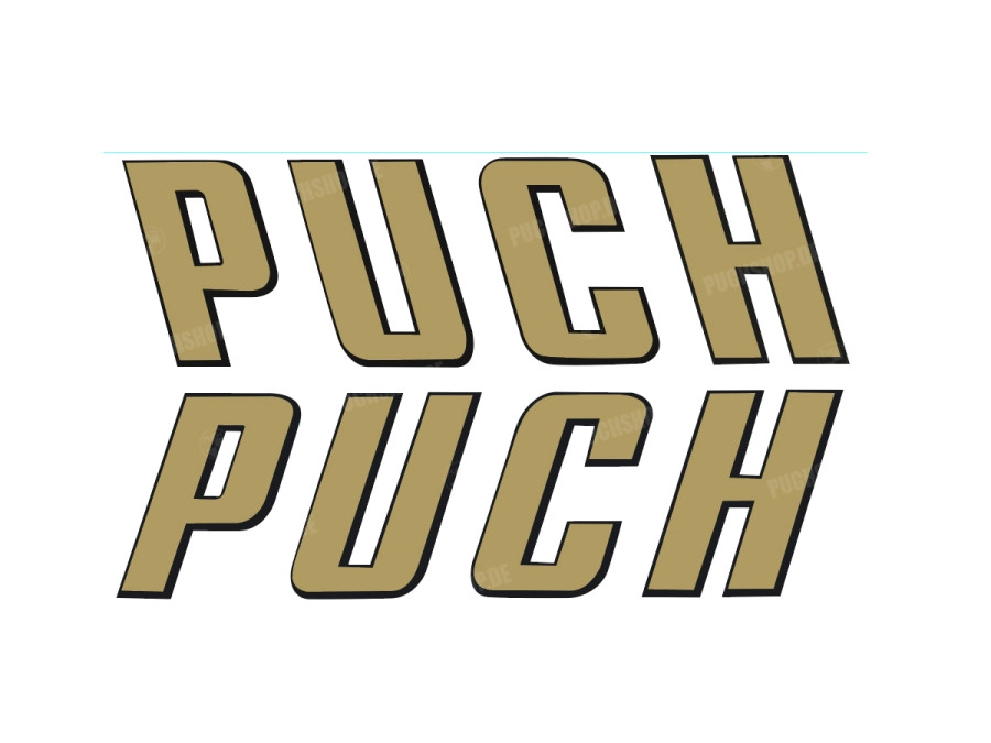 Sticker Puch logo 92x26mm