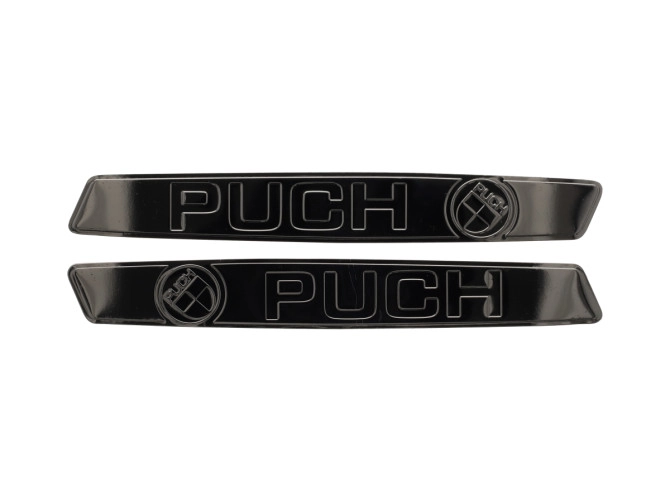 Puch Maxi Tank sticker set RealMetal® Black Chrome color