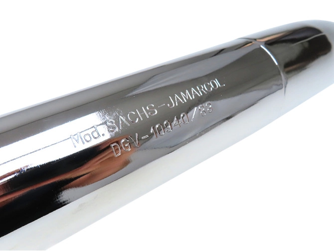 Uitlaat demper 32mm sigaar voor Sachs (resonantie uitlaat) chroom