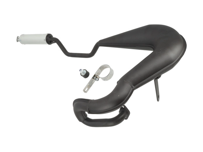 Uitlaat Puch Maxi / E50 25mm Tecno off road EVO zwart