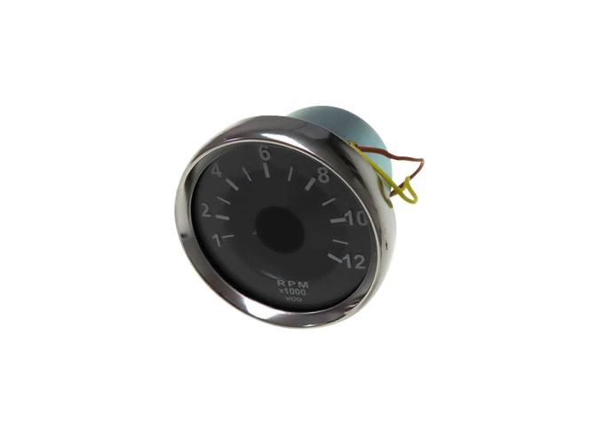 RPM counter 60mm chrome Puch Monza with large counter clock