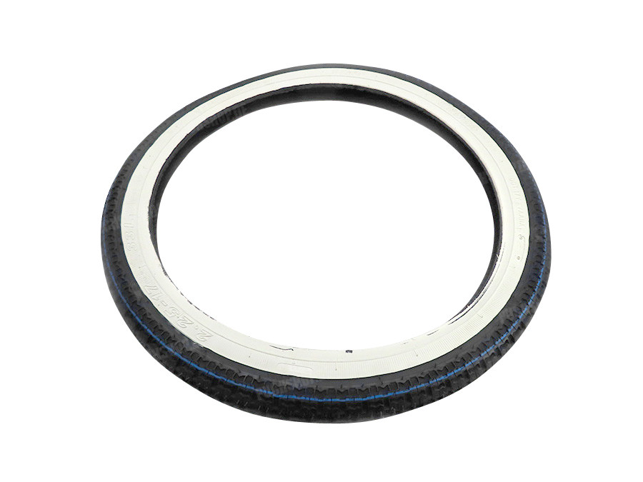 17 inch Kenda K252 white wall tire 2.25x17 with street profile!