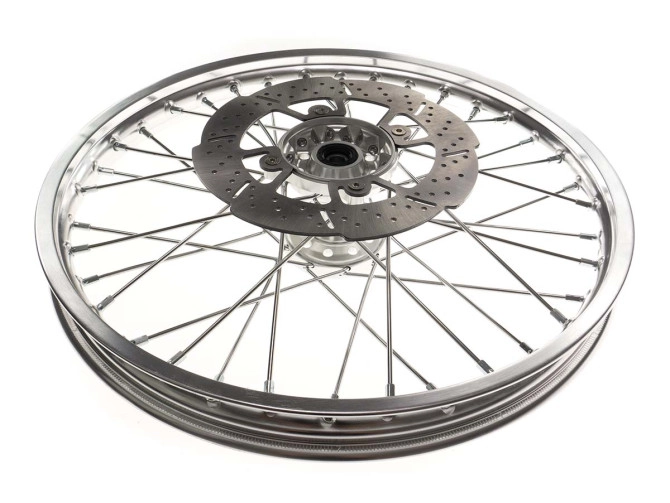 Puch 17 inch aluminium 17x1.40 spoke wheel front brake disk 220mm
