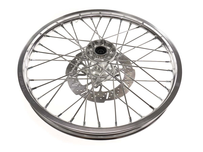 Puch 17 inch aluminium 17x1.40 spoke wheel front brake disk 220mm