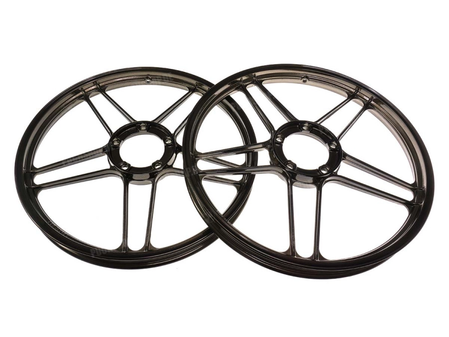 Looking for Puch 5 Star wheel powdercoated Black chrome?