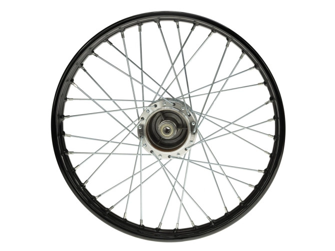 Puch 17 inch front and rear spoke wheel black