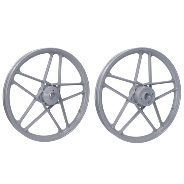 17 inch Fast Arrow Grimeca 5 star wheel 17x1.35 Hercules Prima gray (set)